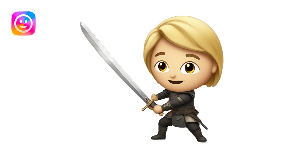 memoji with a sword emoji | AI Emoji Generator
