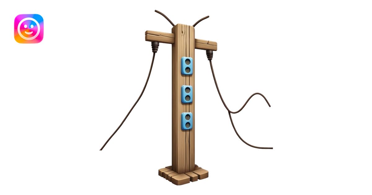 Electric pole emoji | AI Emoji Generator