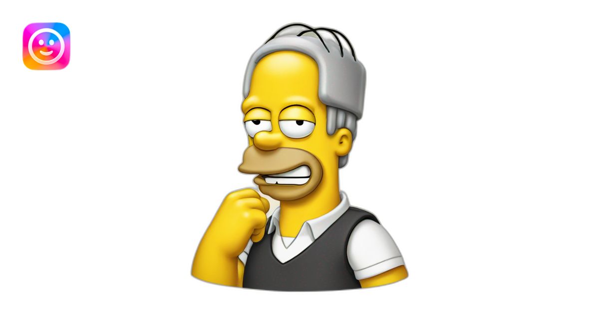 Homer Simpson emoji | AI Emoji Generator