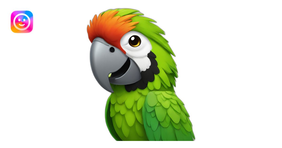 brazilian-shaggy-parrot emoji | AI Emoji Generator