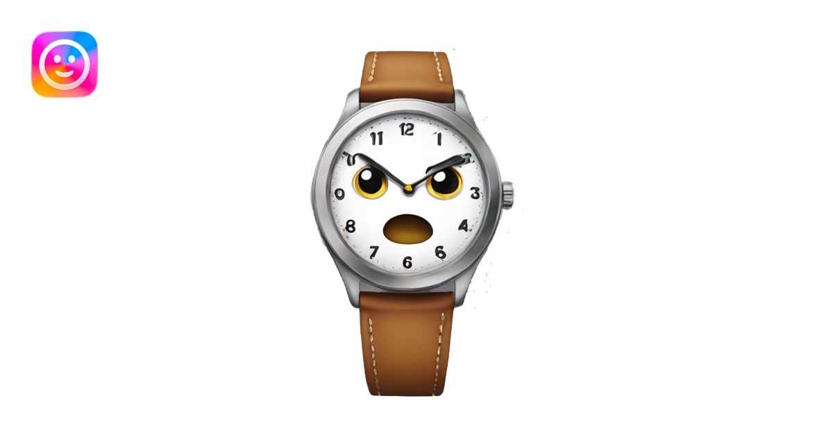 watch with eyes emoji | AI Emoji Generator
