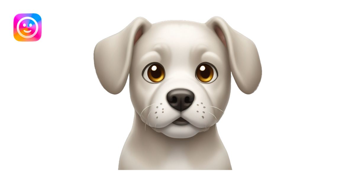 Perro muy tierno emoji | AI Emoji Generator