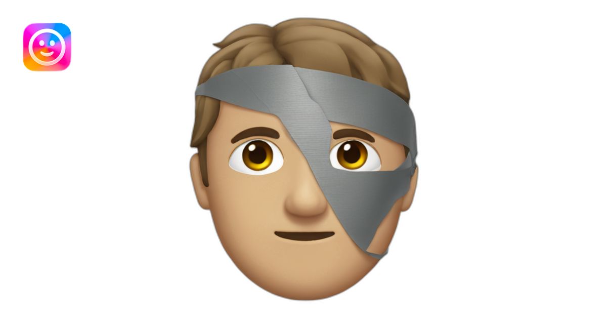duct tape eye patch emoji | AI Emoji Generator