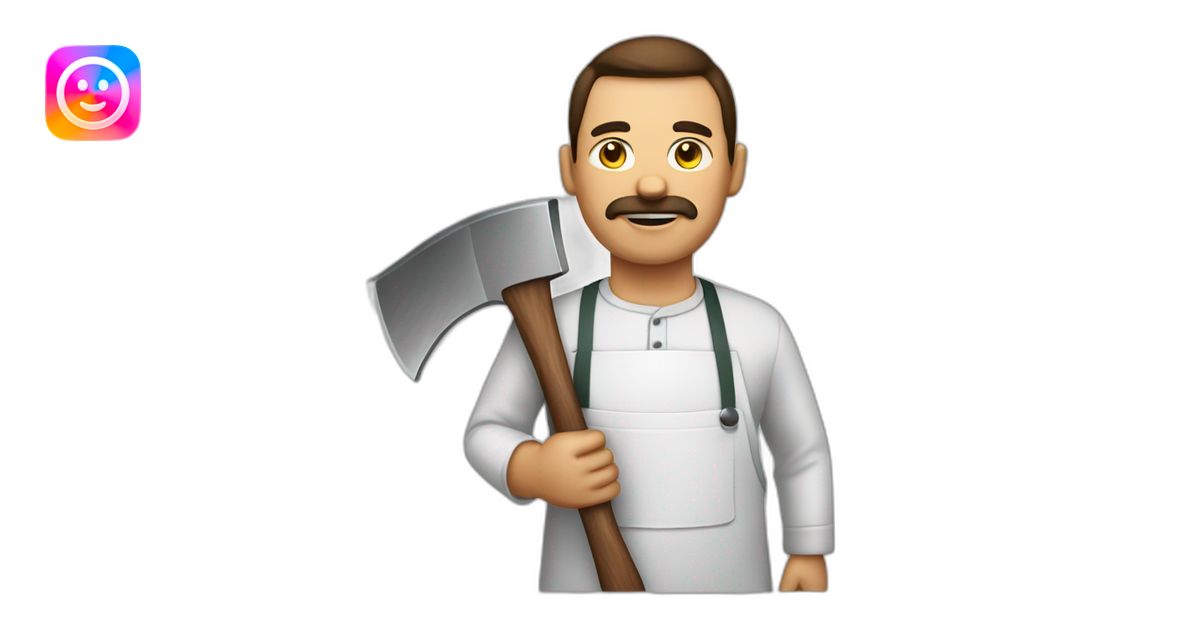 butcher with axe emoji | AI Emoji Generator