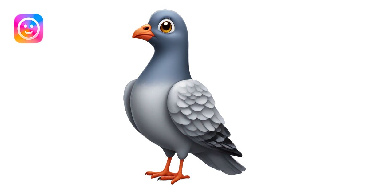 Funny pigeon emoji | AI Emoji Generator