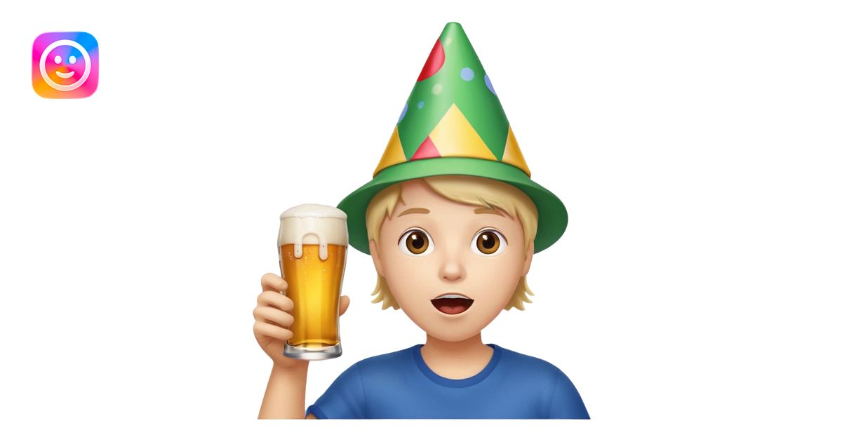 beer clink emoji combined with face puffing emoji emoji | AI Emoji Generator