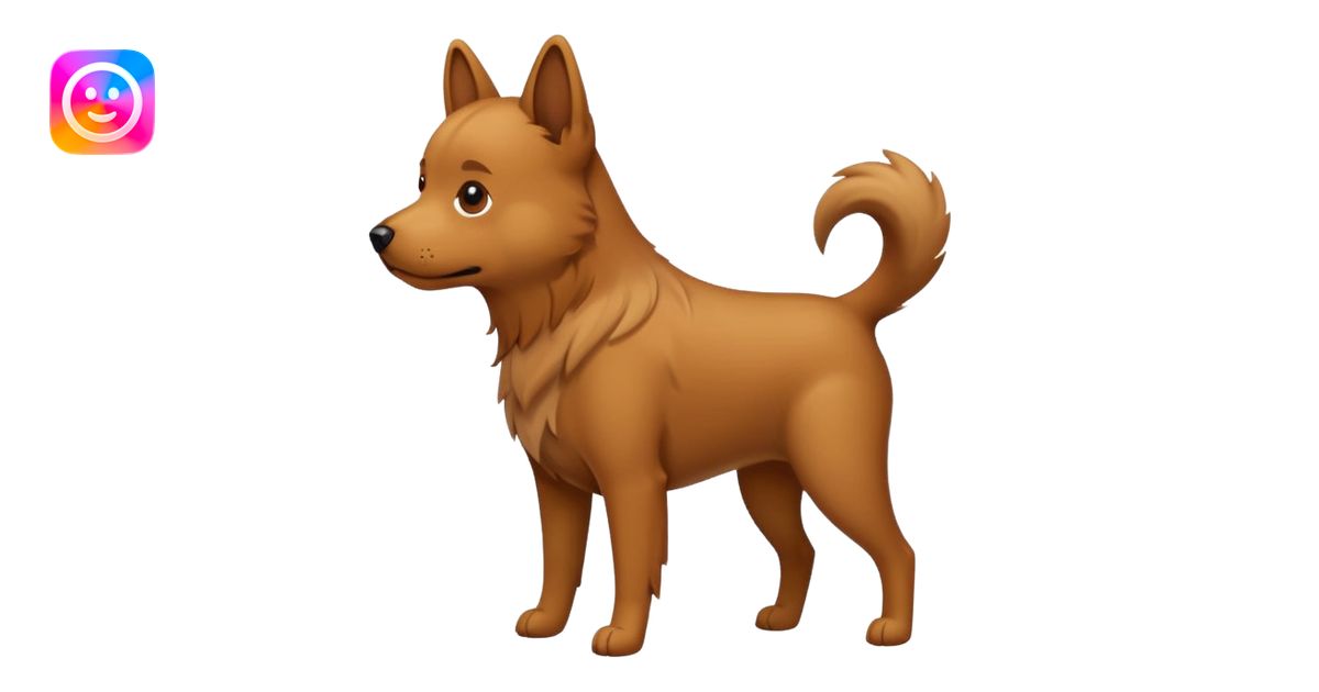 Dog going potty emoji | AI Emoji Generator