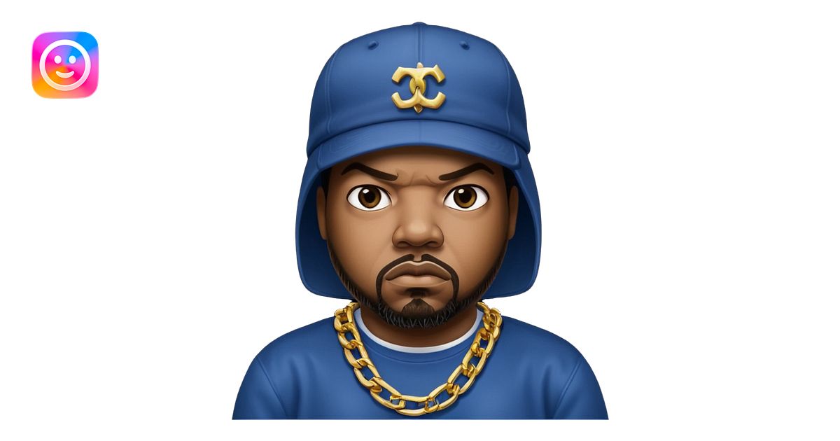 Eazy econ ice cube emoji | AI Emoji Generator