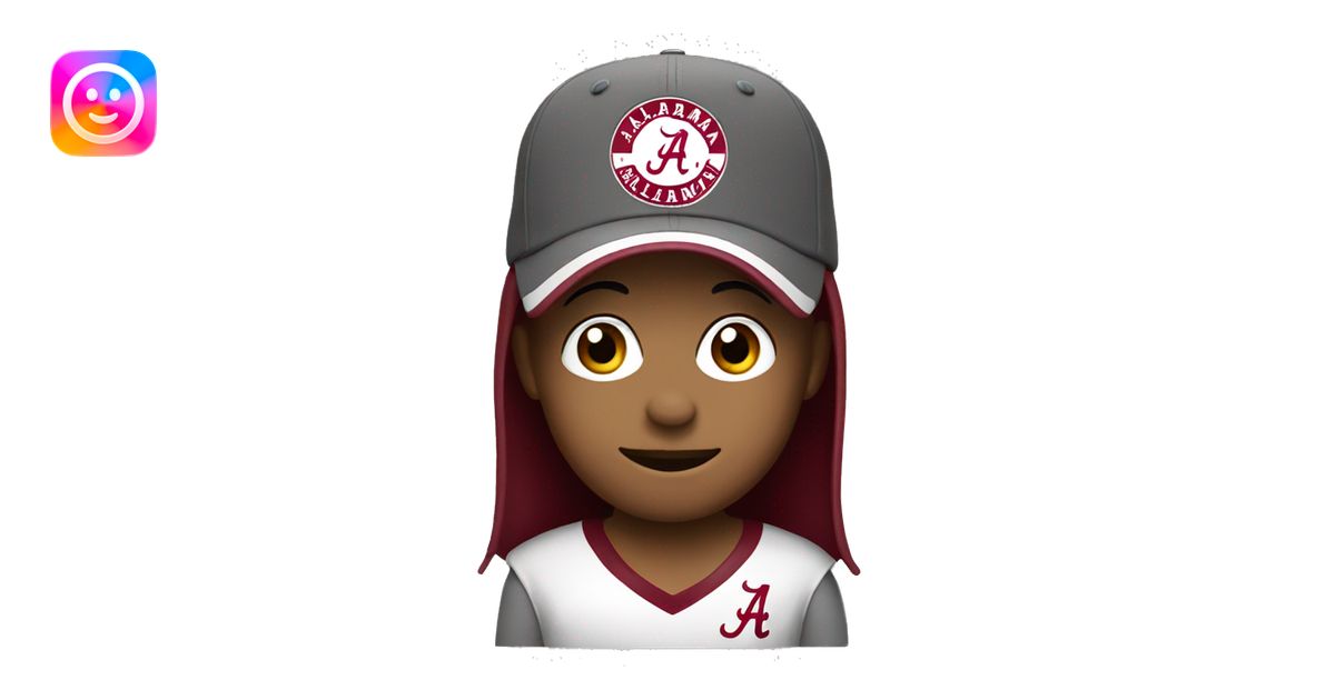 Alabama fan with Alabama hat emoji | AI Emoji Generator