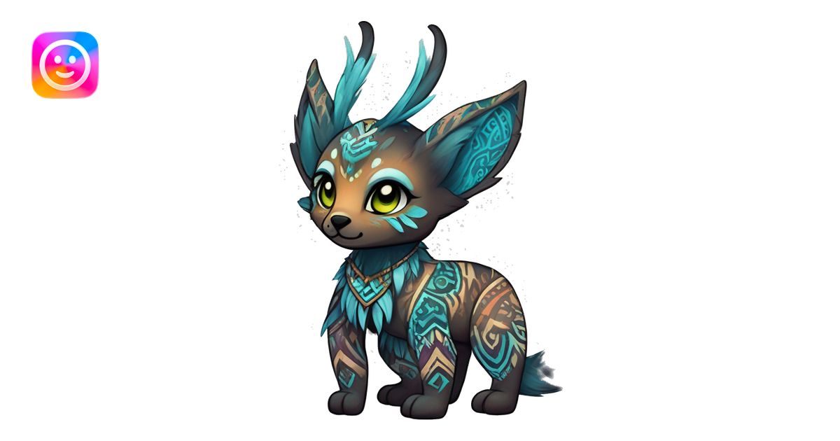 cute Kawaii edgy ethereal shy epic tribal fantasy animal fursona ...