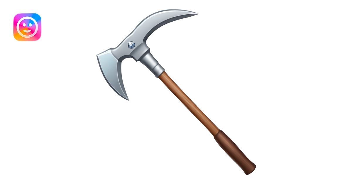 diamond pickaxe with brown handle emoji | AI Emoji Generator