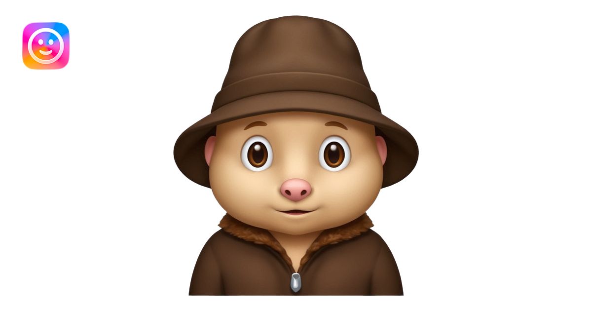 mole wearing a hat emoji | AI Emoji Generator