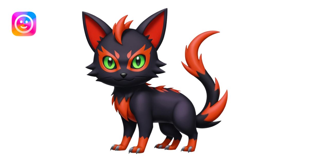 Noibat-Nargacuga-Litten-Torracat-fusion-Fakemon-Pokémon-creature emoji ...
