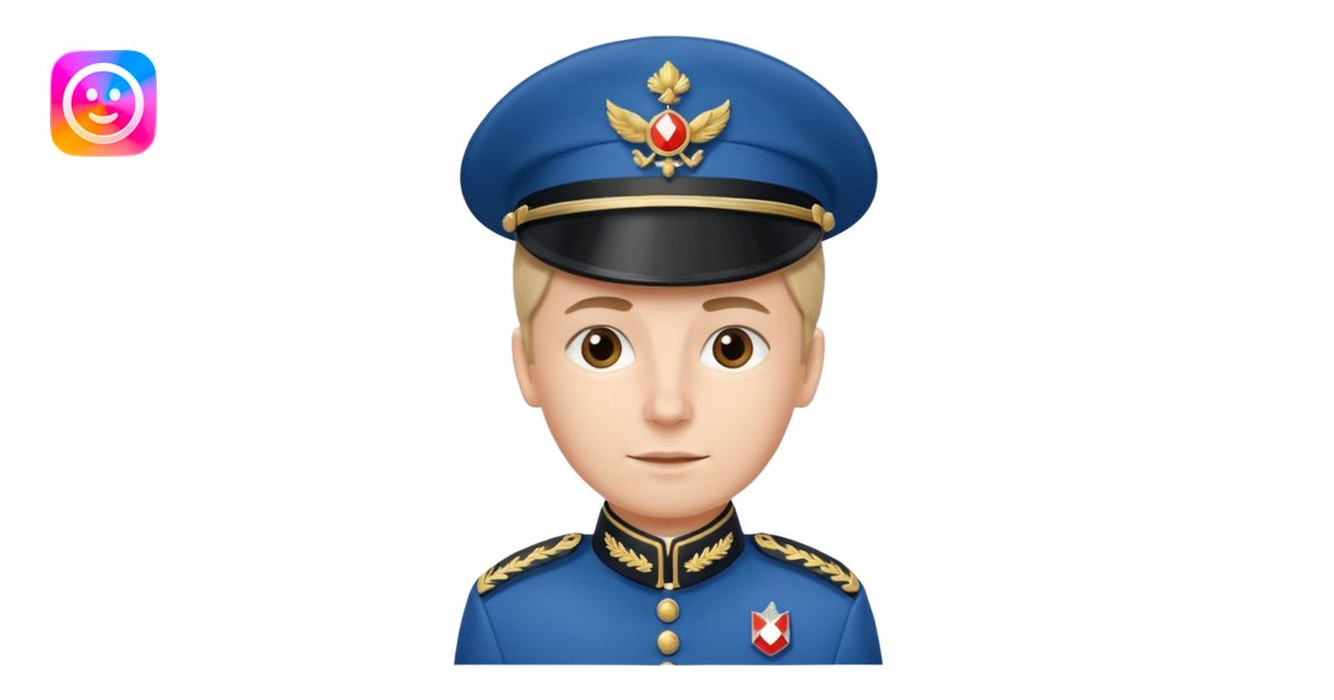 French soldier sergeant rank, blue uniform with three chevrons, shako ...