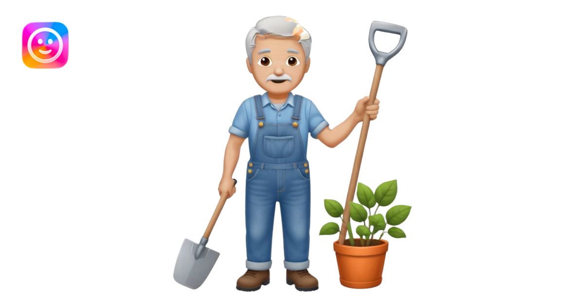 OLD MAN GARDNER emoji | AI Emoji Generator