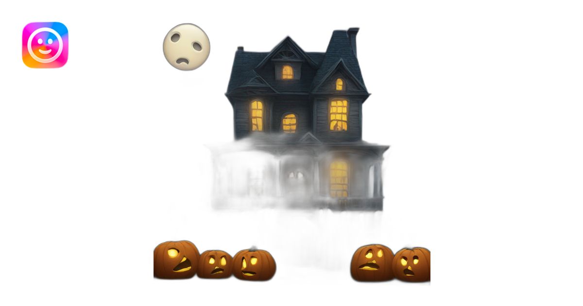 Haunted house emoji | AI Emoji Generator