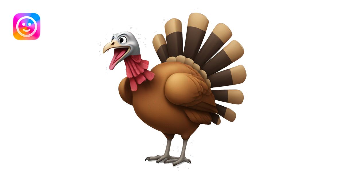 Laughing turkey emoji | AI Emoji Generator