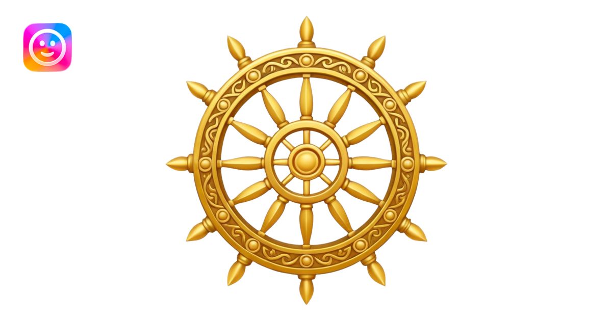 dharma wheel emoji | AI Emoji Generator