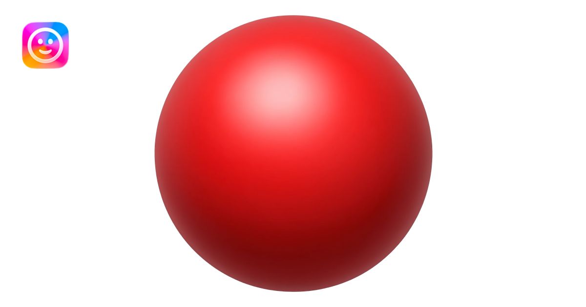 Red bullet point-orb-circle emoji | AI Emoji Generator