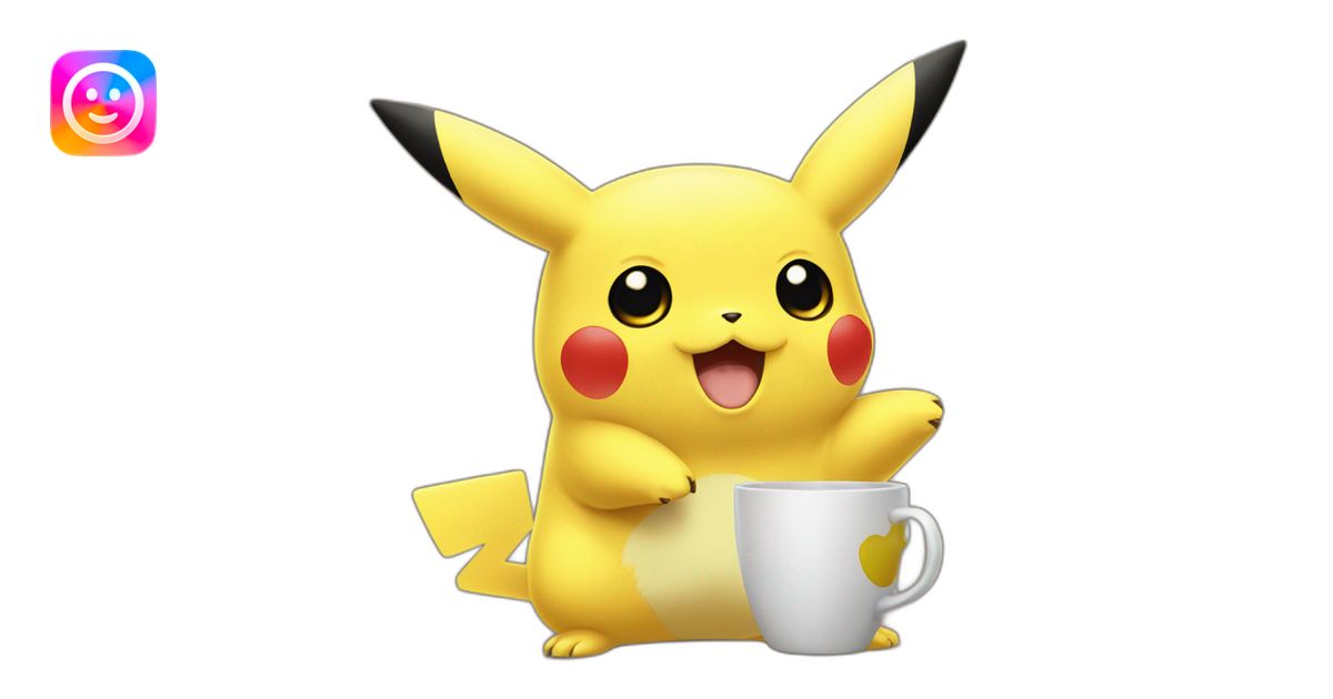 Pikachu saying goodmorning emoji | AI Emoji Generator