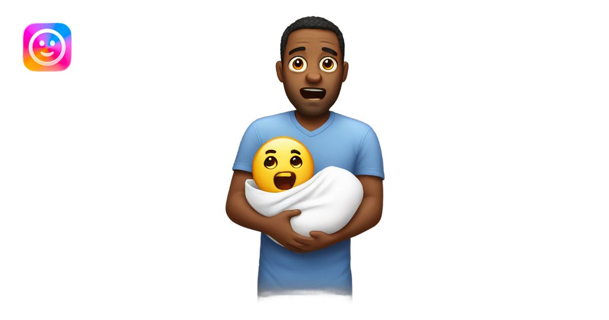 Dad during child birth freaking out emoji | AI Emoji Generator