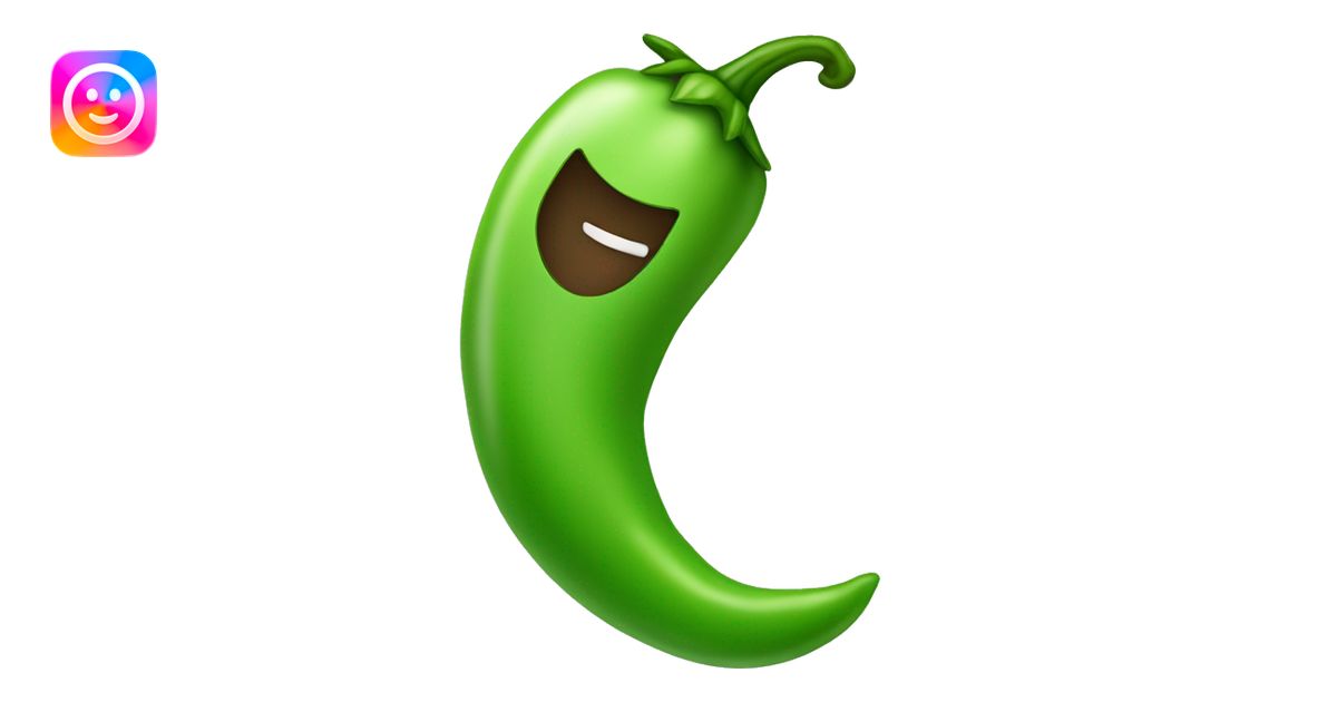 Green chili pepper emoji | AI Emoji Generator
