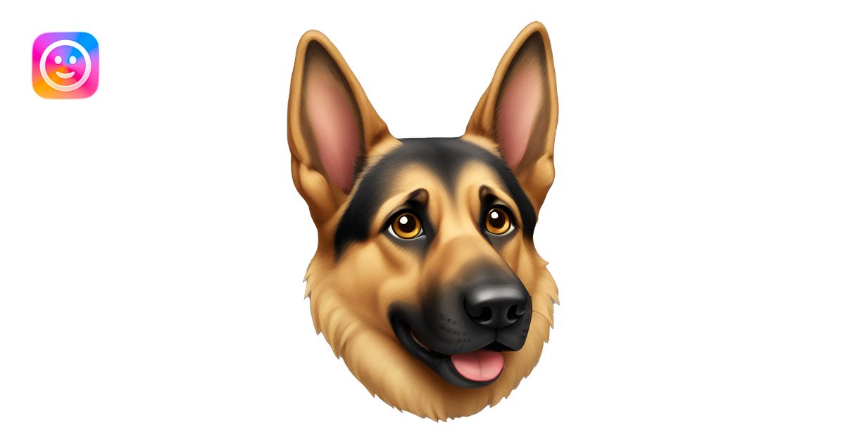 German Shepard emoji | AI Emoji Generator