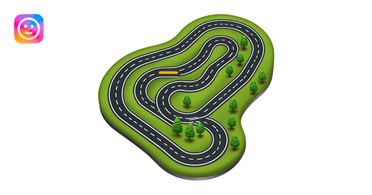 creat the nurburgring track map as a emoji emoji | AI Emoji Generator