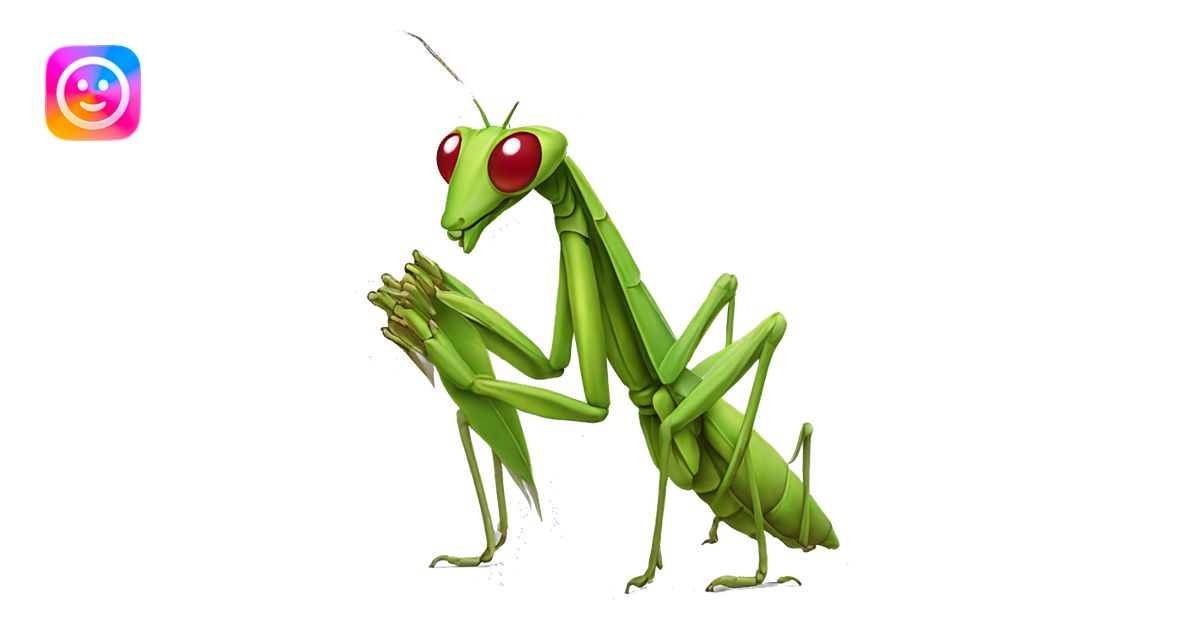 Praying mantis dressed like a bishop emoji | AI Emoji Generator