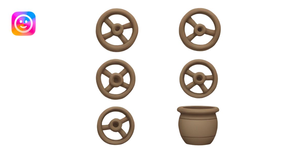 Pottery wheel emoji | AI Emoji Generator