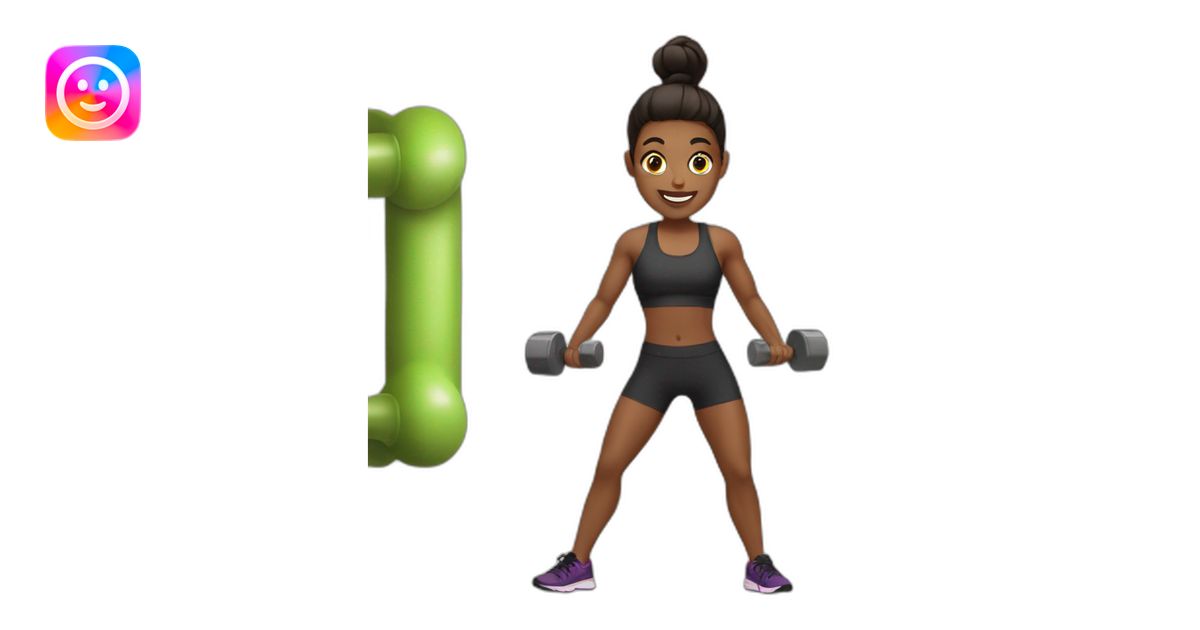 Fitness at home emoji | AI Emoji Generator
