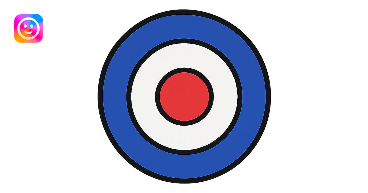 RAF roundel, classic British Royal Air Force insignia, concentric ...