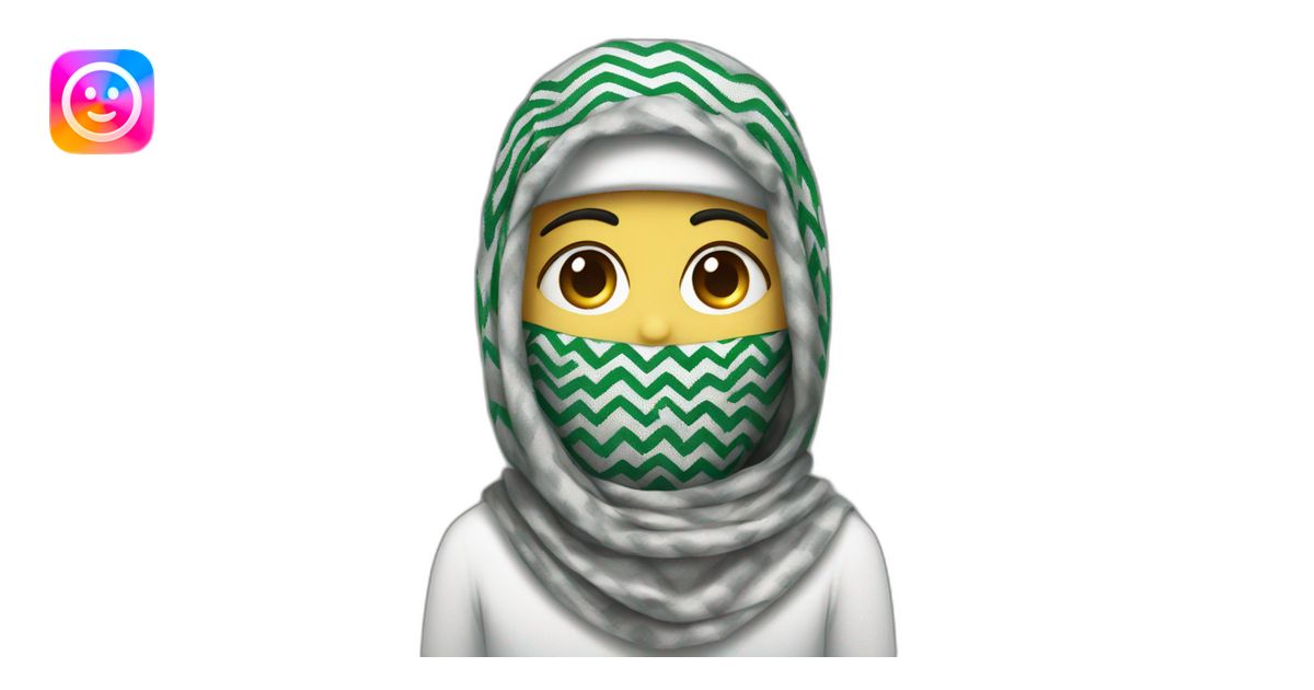 Keffiyeh palestine emoji | AI Emoji Generator