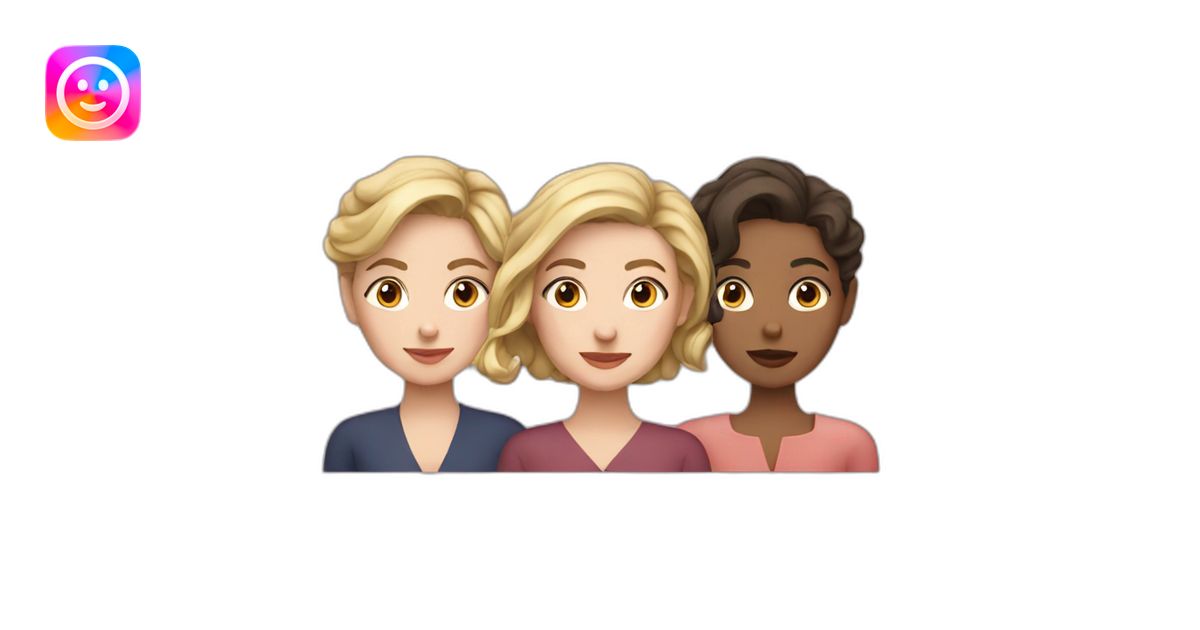 Louisa, Franny, and Helen emoji | AI Emoji Generator