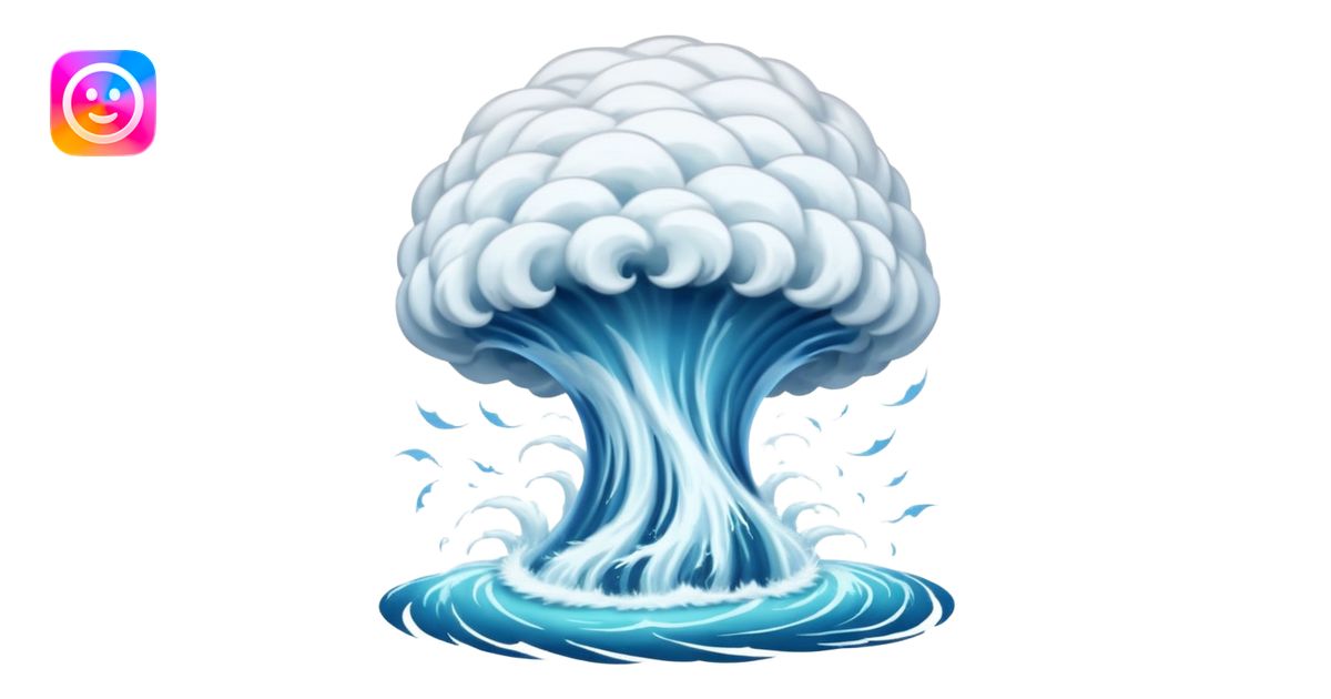Tornado Tsunami emoji | AI Emoji Generator