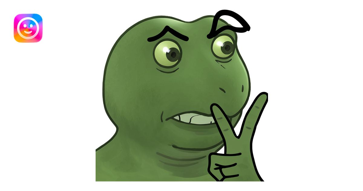 Smirk face with gang sign meme | AI Emoji Generator