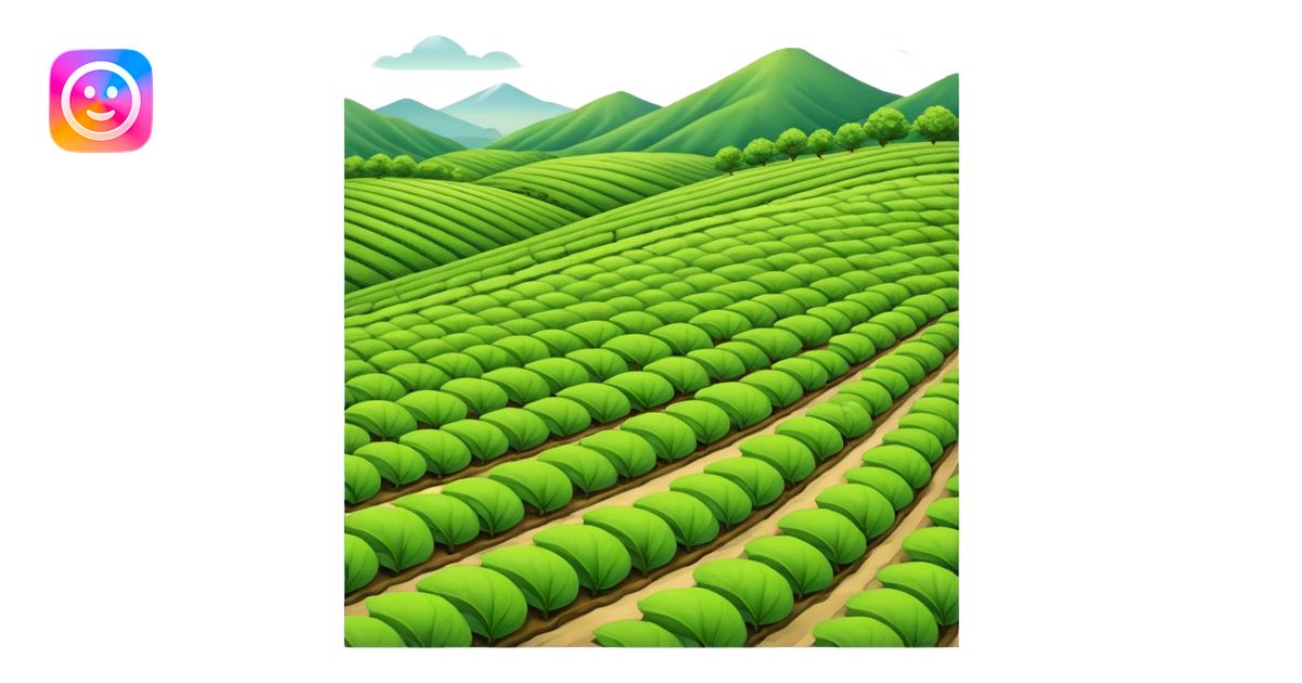 green tea farm emoji | AI Emoji Generator