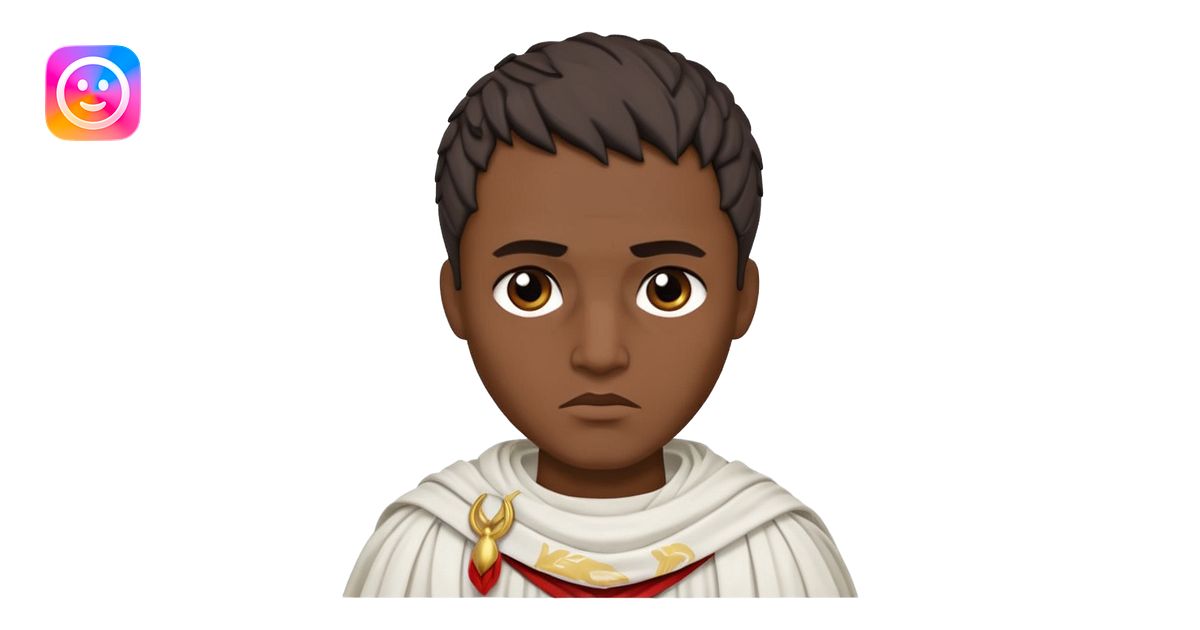 julius caesar young evil toga emoji | AI Emoji Generator