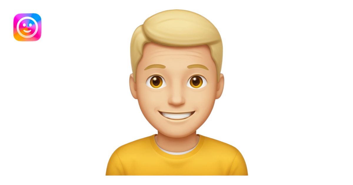 make him just like the normal man emoji make it look just like him no ...