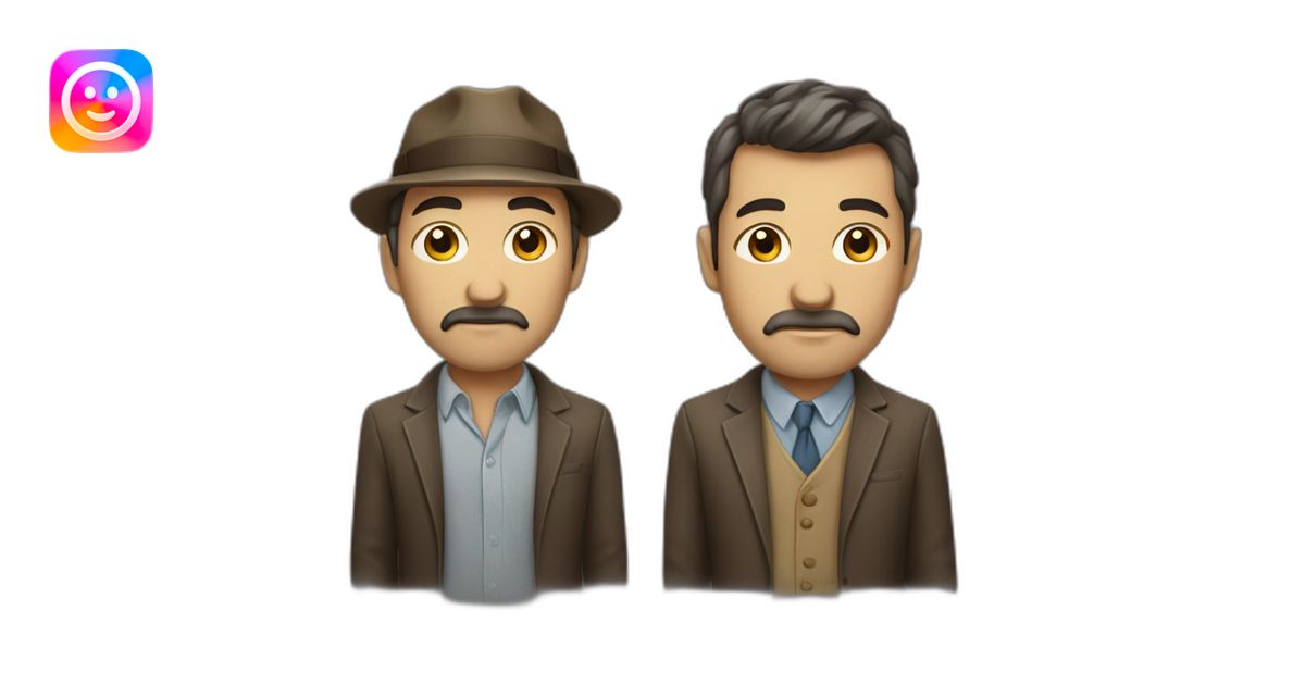 half of hobo and half of businessmen emoji | AI Emoji Generator