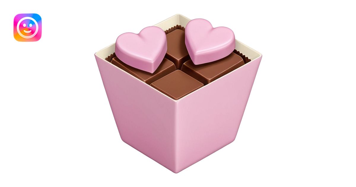Two square milk chocolate pralines only, Each praline is a sharp-edged ...