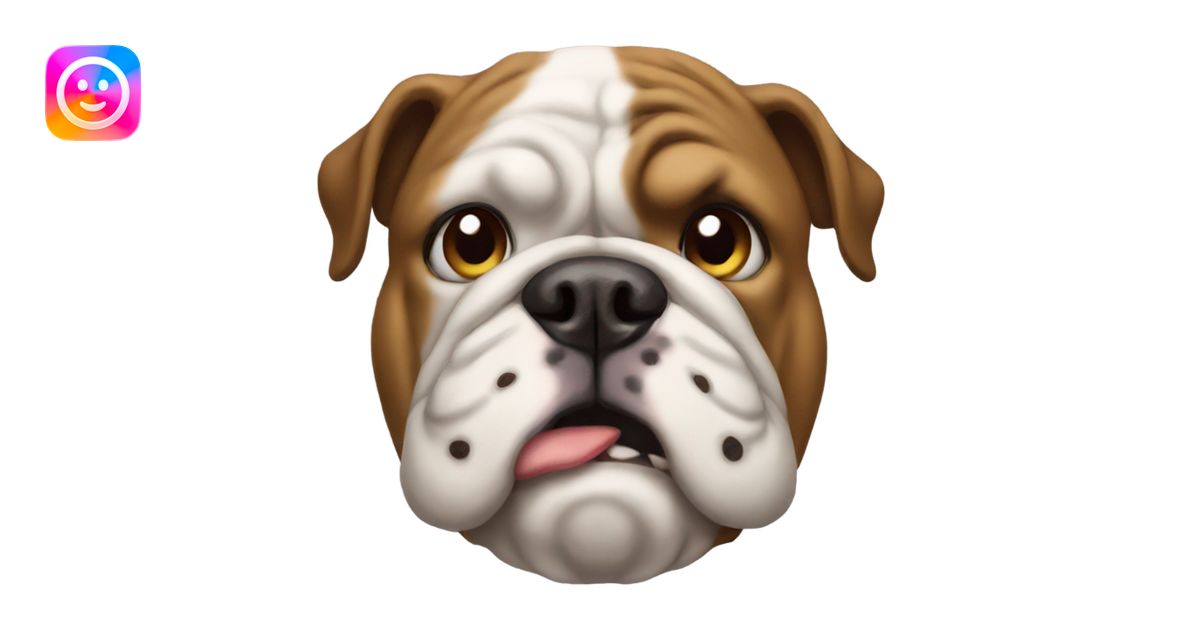 Bulldog emoji | AI Emoji Generator