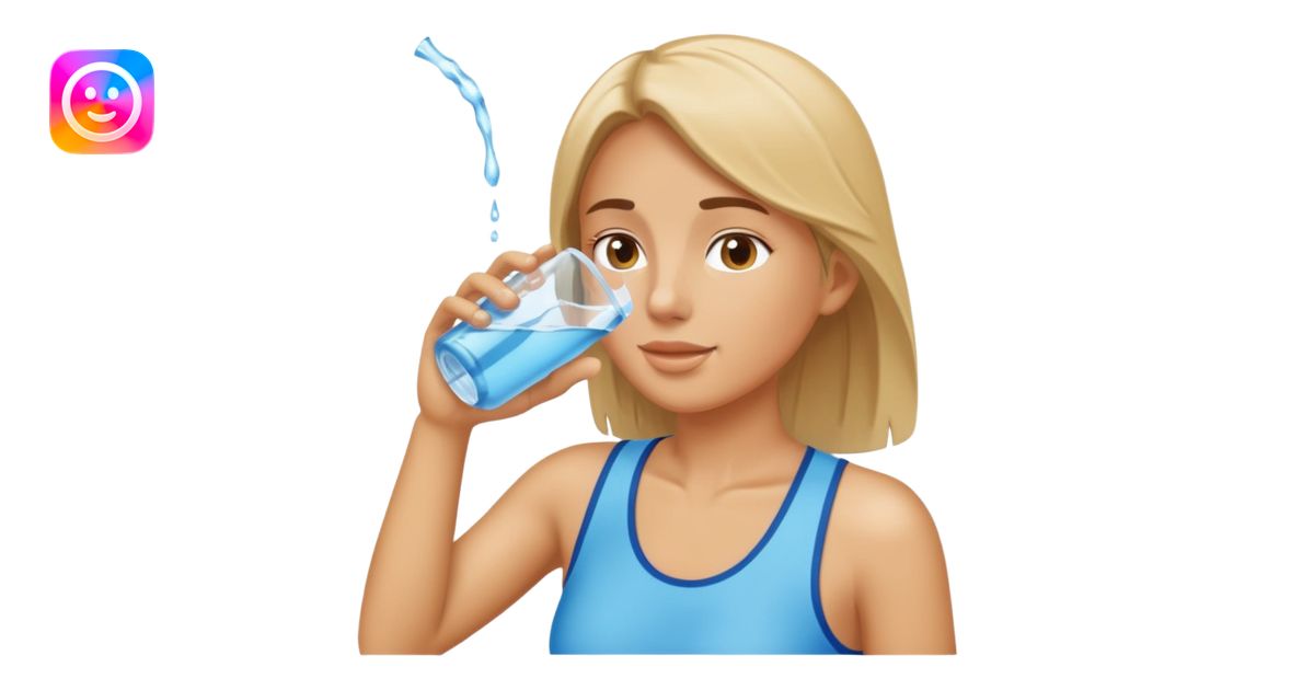 drinking water emoji | AI Emoji Generator