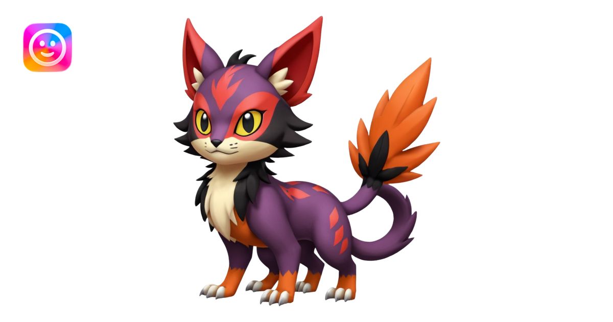 Liepard-Noivern-Litten-Sprigatito-Pokémon-fusion-creature (full body ...