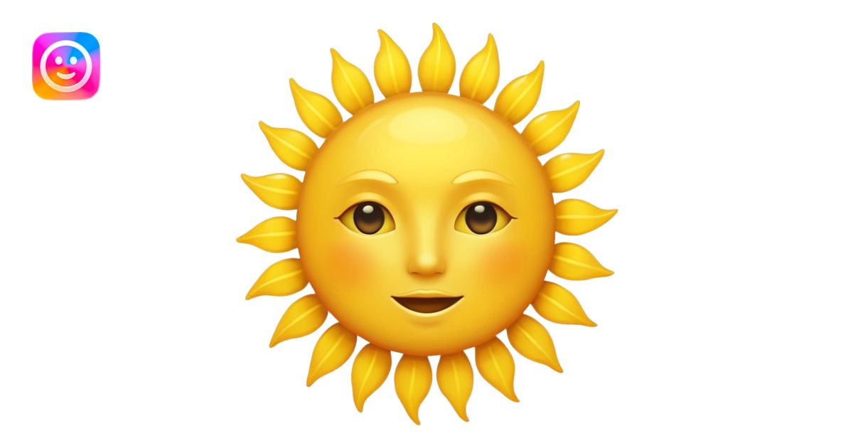 faceless SUN emoji | AI Emoji Generator