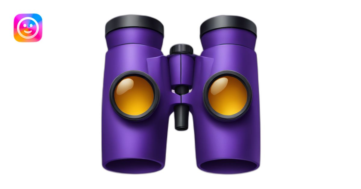 purple binoculars emoji | AI Emoji Generator