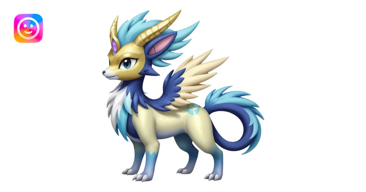 Shiny Sunny furry scaly painted Asian pastel-gradient Absol-Meloetta ...