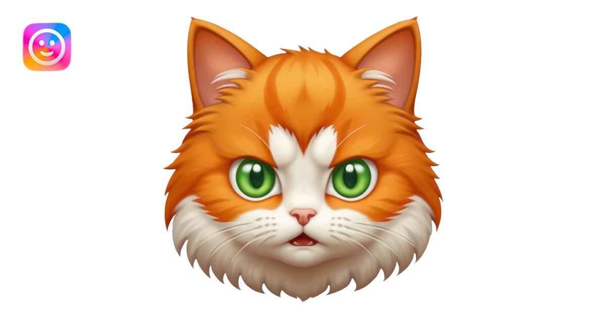 Angry baby cat emoji | AI Emoji Generator