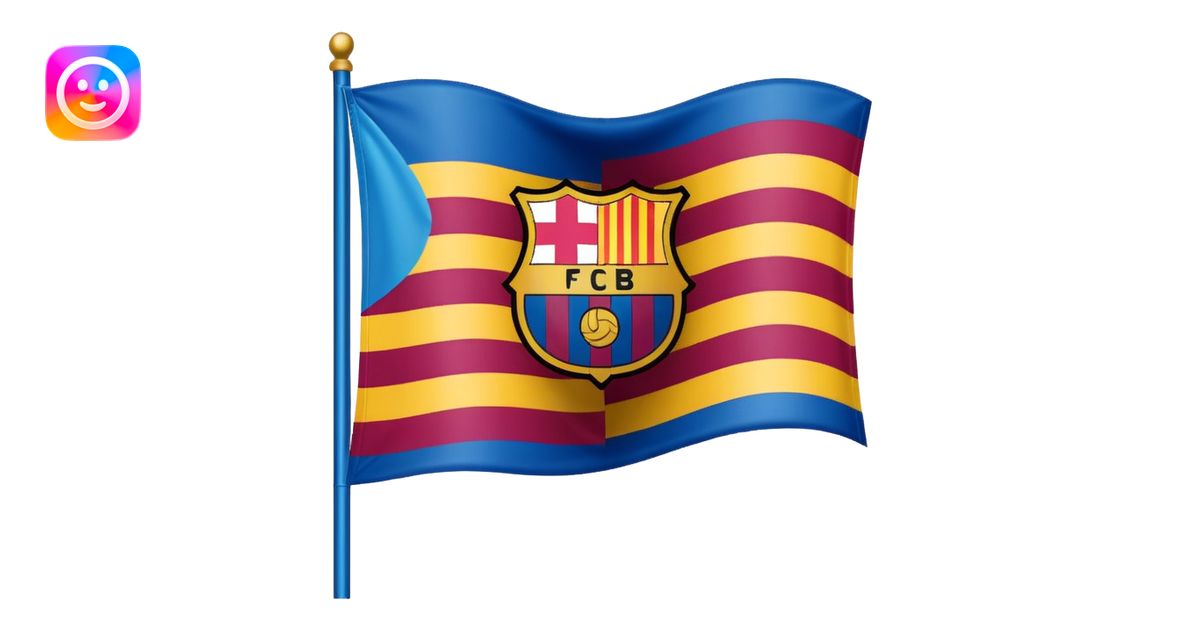 Create FC Barcelona flag emoji emoji | AI Emoji Generator