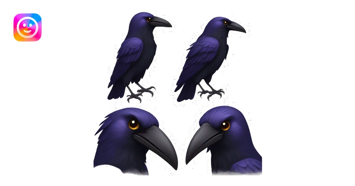 Raven emoji | AI Emoji Generator